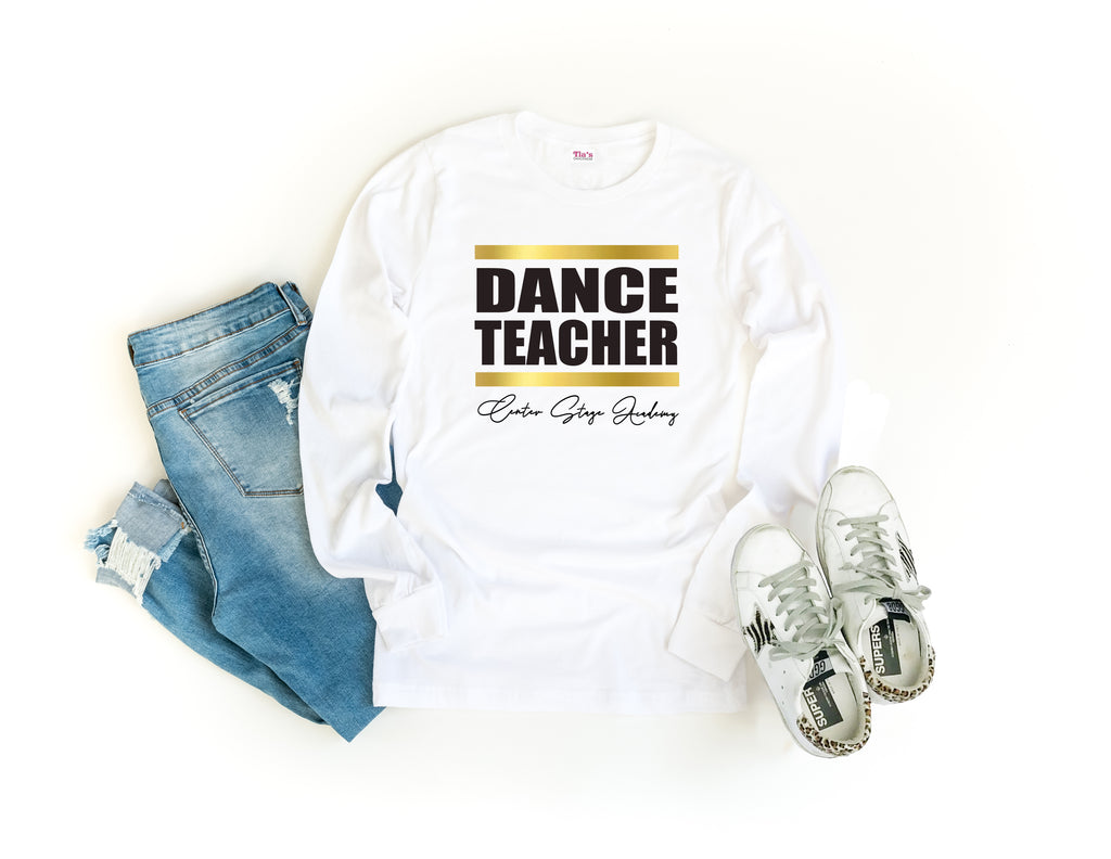 Personalized DANCE TEACHER T-Shirt – Tia's Dancewear