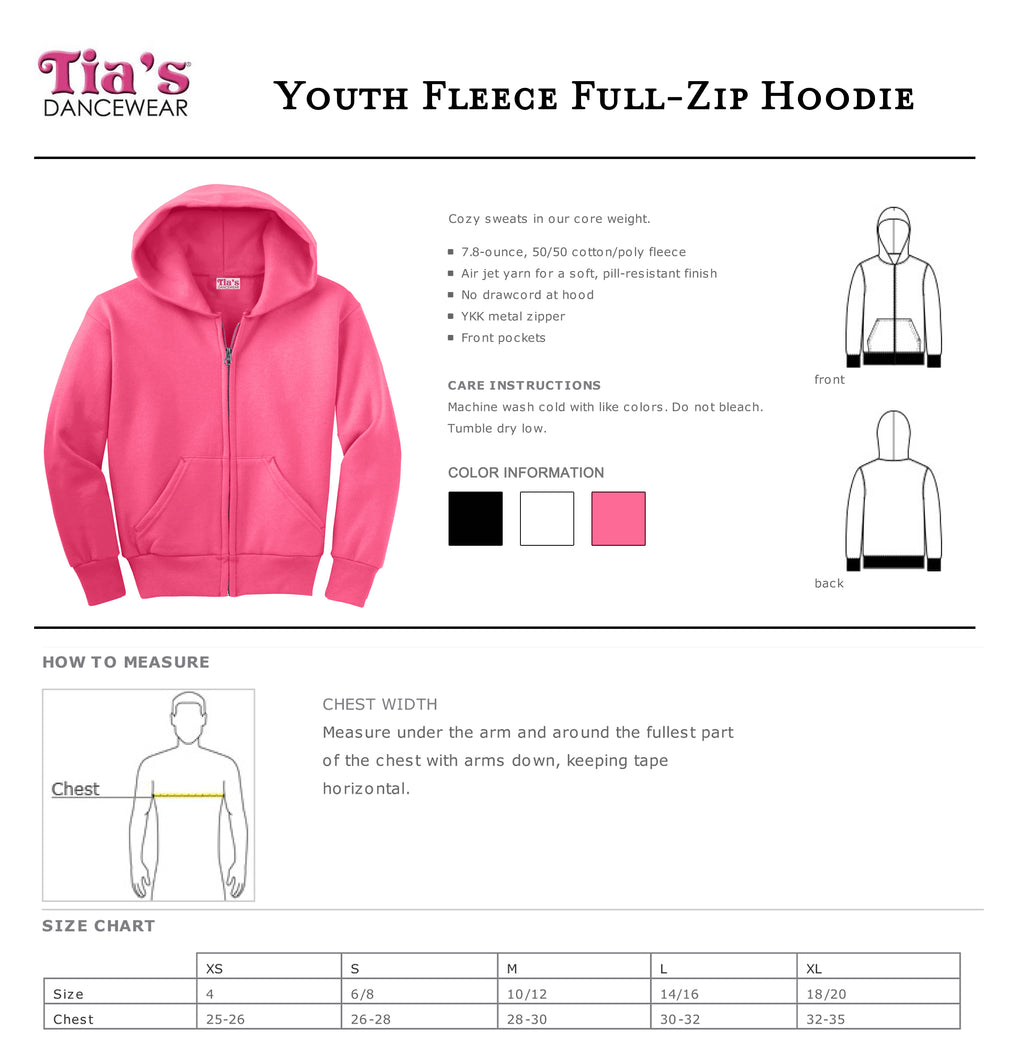 5-6-7-8 Dance Hoodie - BLACK – Tia's Dancewear